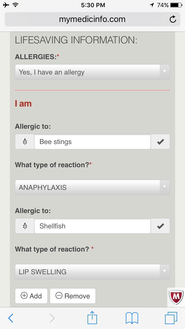 Screenshots – MyMedicInfo